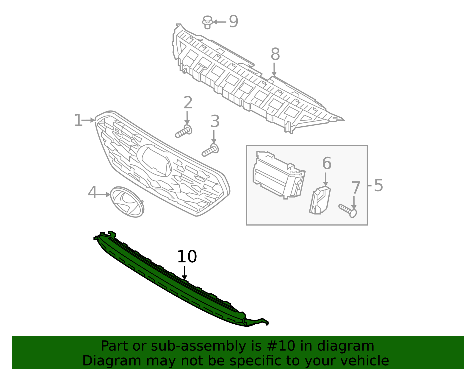 Front Grille Replacement - OEM Exterior Styling for Hyundai ...