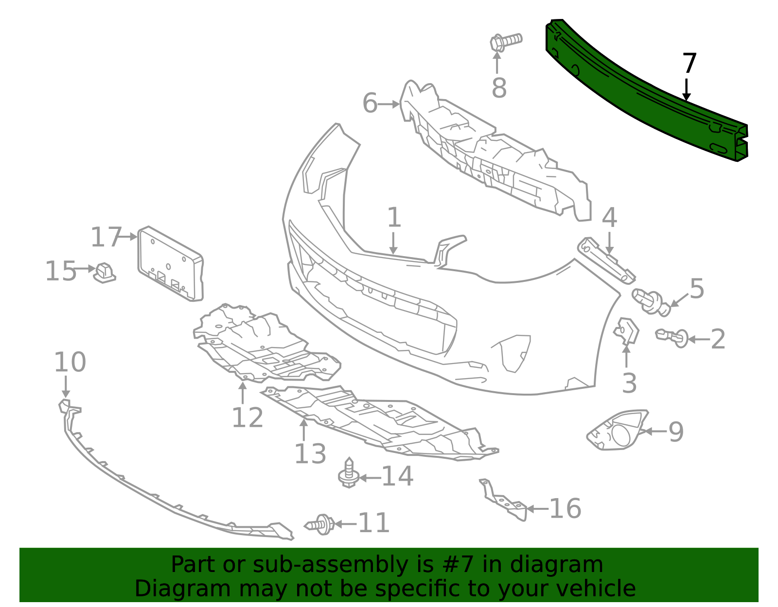 2014-2015 Toyota Impact Bar 52021-07021 | MotorMotor
