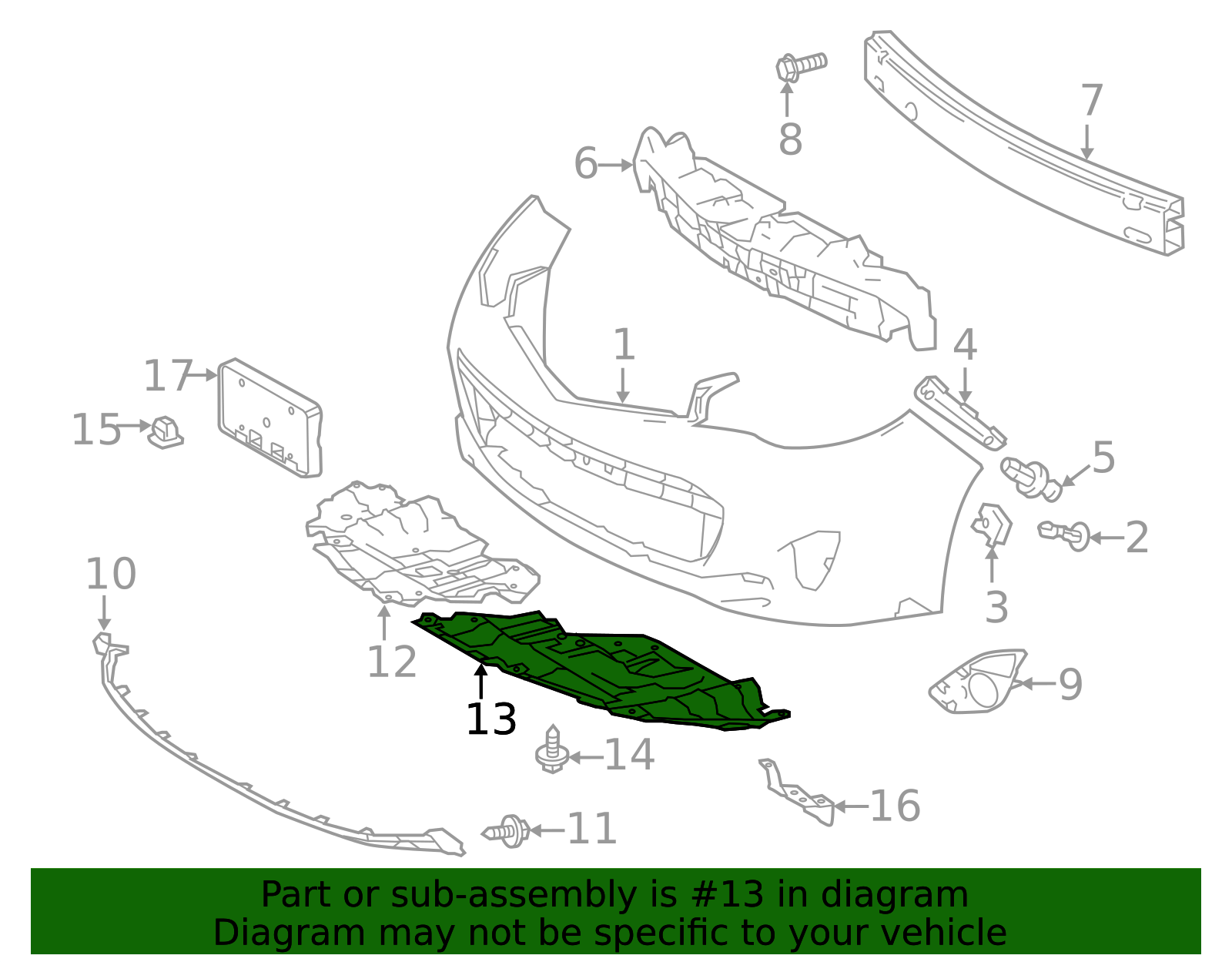 Genuine Official Toyota Under Cover part# 51442-07030 for 2013-2015 ...