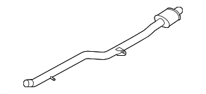 18308614938 - 2014-2017 BMW X3 Muffler & Pipe (18-30-8-614-938) | BMW ...