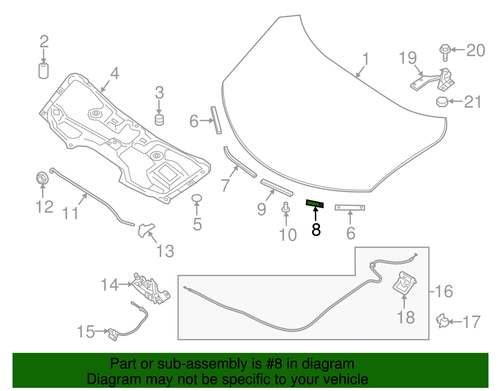 65810-4BA1B - Inner Seal - 2014-2019 Nissan Rogue | Conicelli Nissan