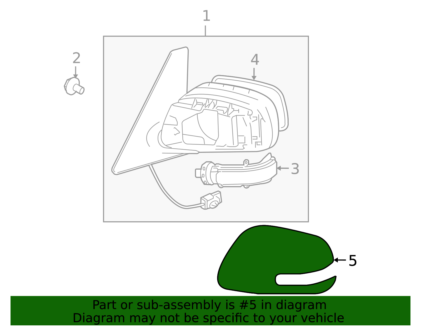 87915-22050-D0 - High-Quality Door Mirror Cover for 2010-2015 Scion ...