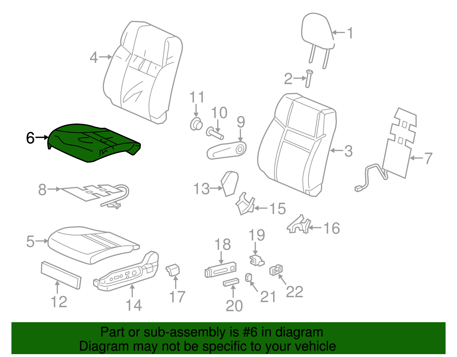 OEM 2012-2014 Honda CR-V Cushion Cover 81531-T0G-L81ZB | Honda ...