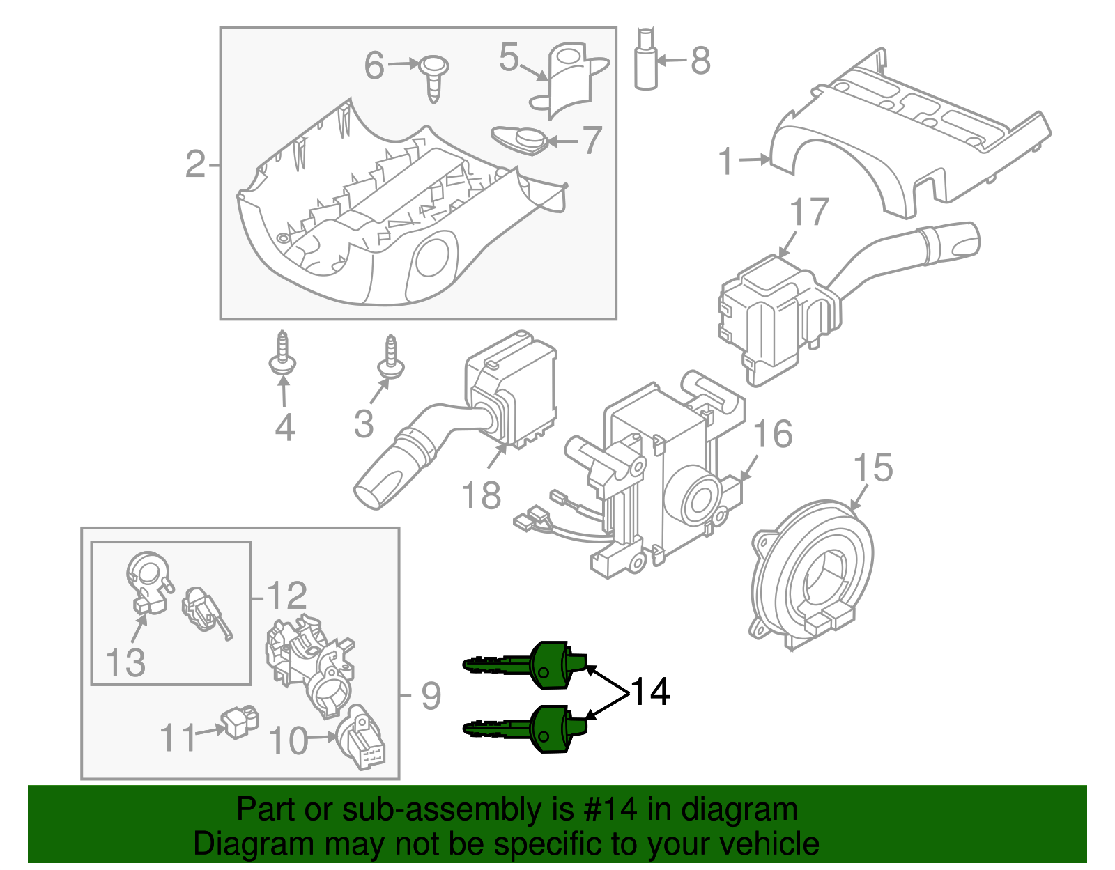 2007-2015 Mazda Key G2YA-76-2GXB | OEM Parts Online