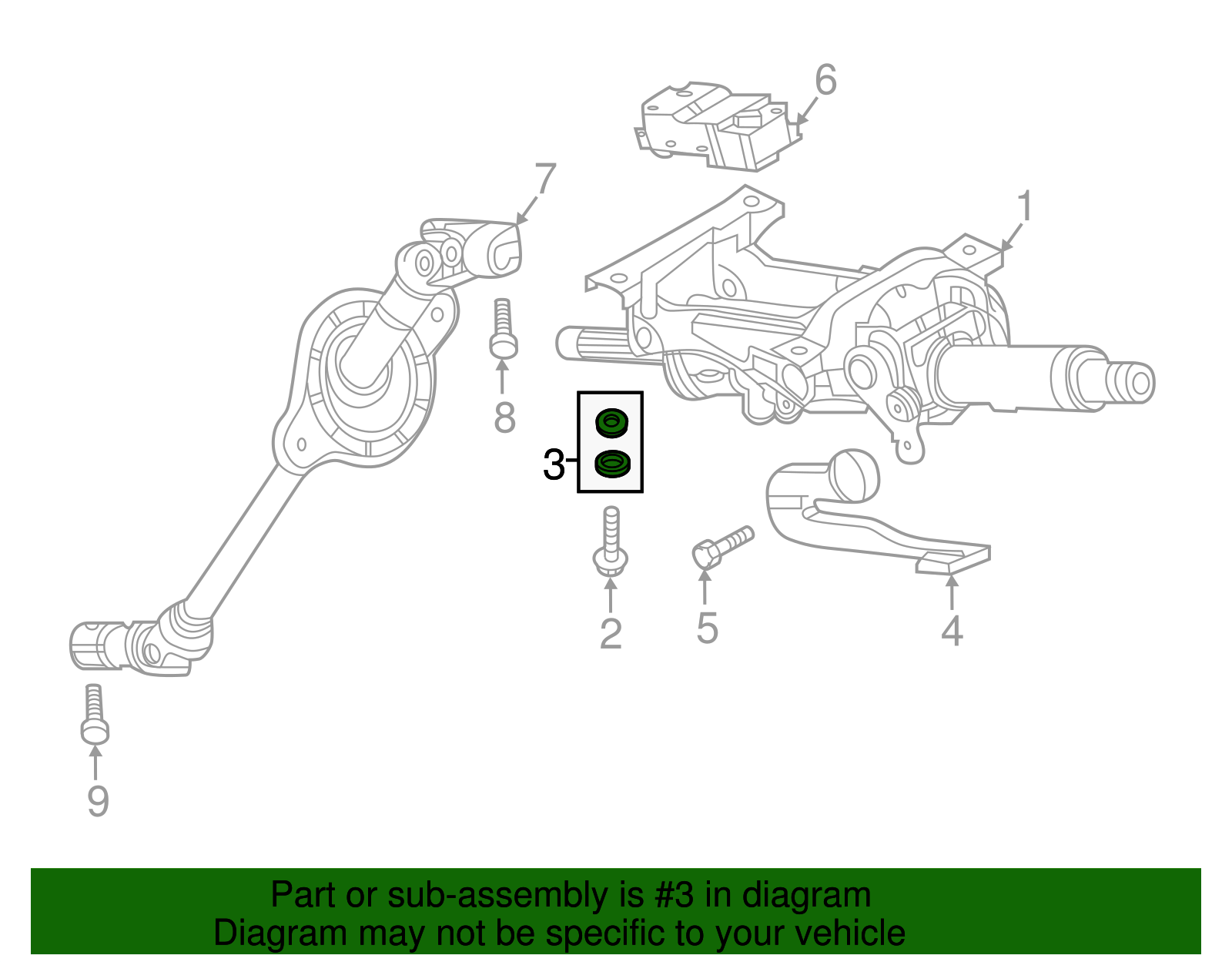 8W0-498-502 - Audi Steering Column Repair Kit 2017-2025 Audi ...