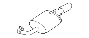 20110-6CB1A - Rear Muffler - 2019-2024 Nissan Altima | Nissan OEM Parts ...