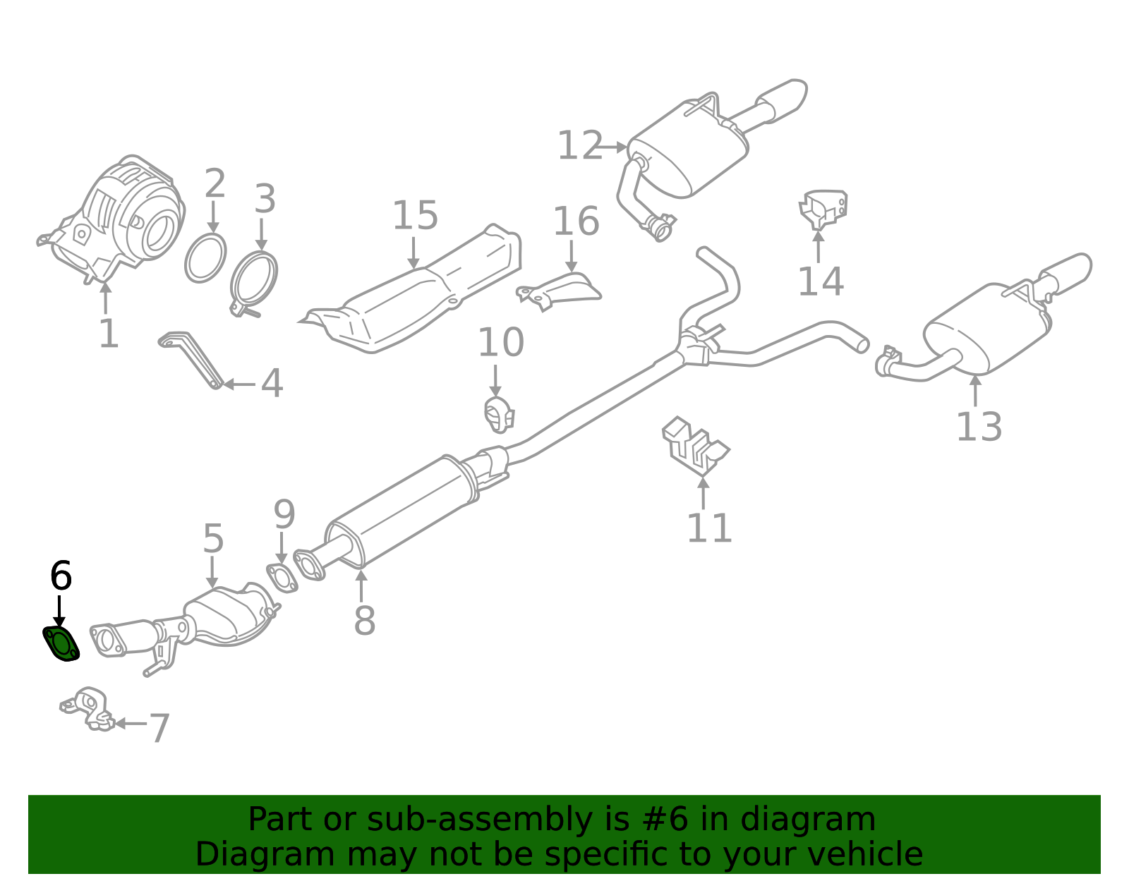 2019-2025 Nissan Converter & Pipe Gasket 20692-5NA0A | Scott Evans ...