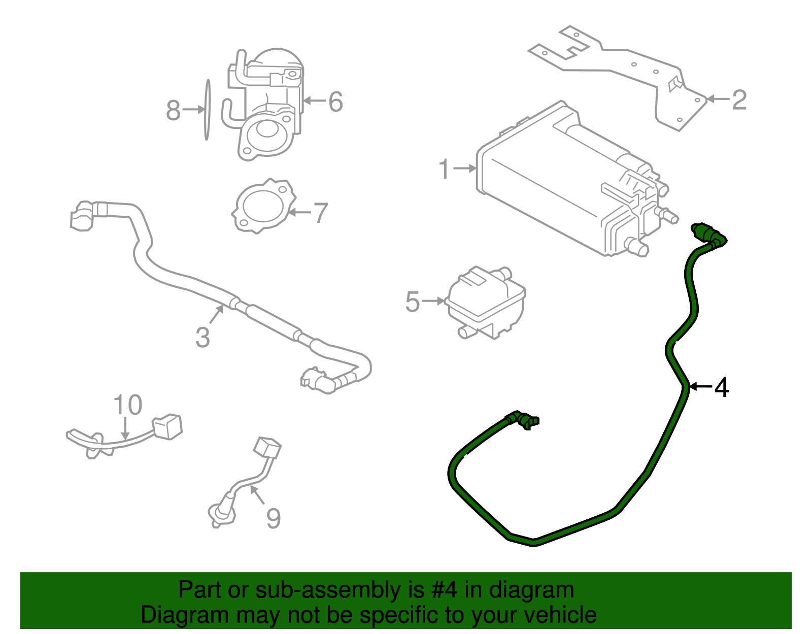 42074VA030 - 2015-2021 Subaru WRX - Purge Line | Subaru Parts HQ