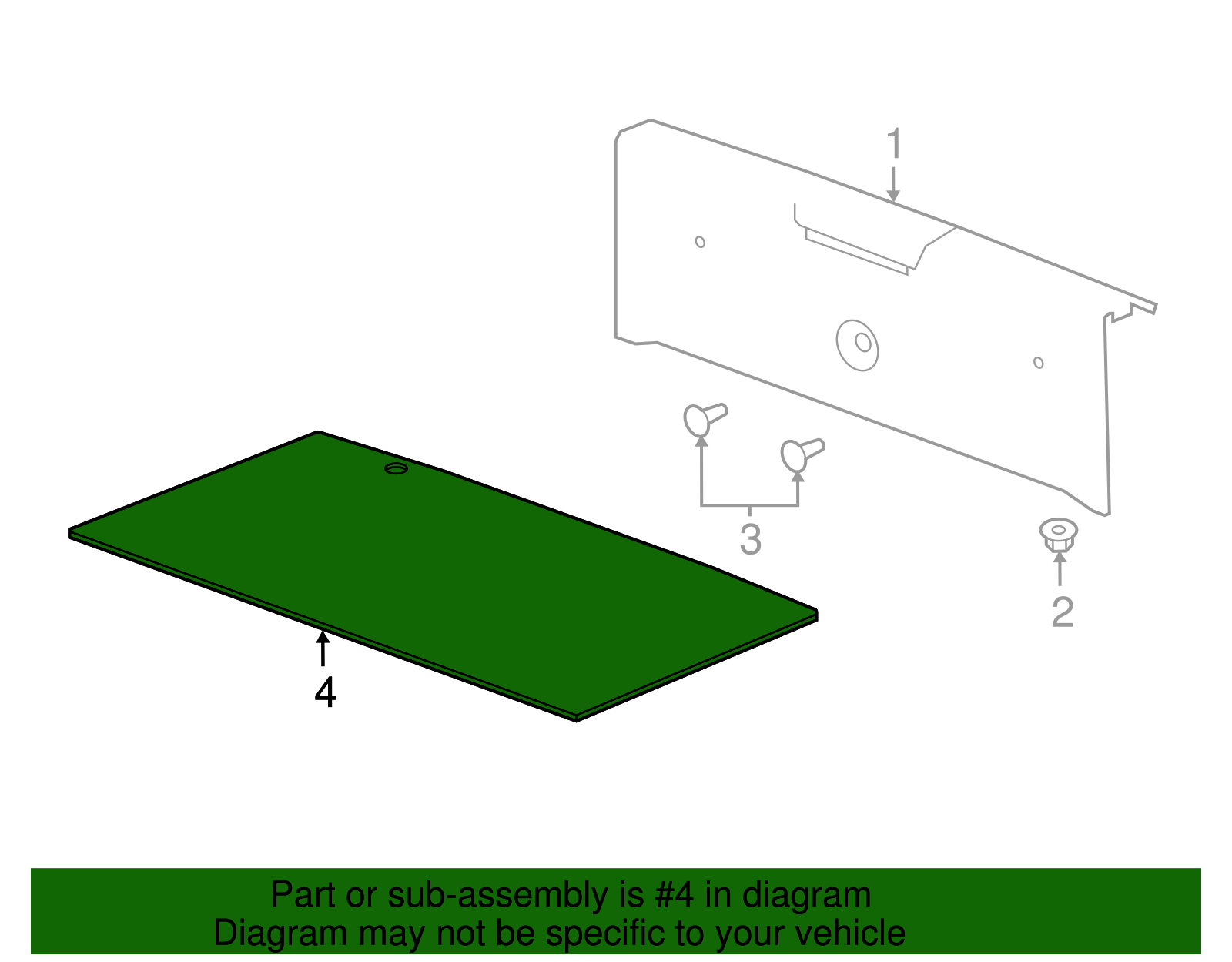 2016-2022 Chevrolet Spark Jet Black Load Floor Trim Panel 42392701 ...