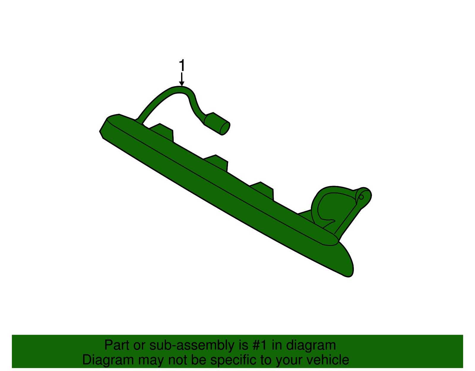 92700-4Z000 - High Mount Lamp 2013-2018 Hyundai Santa Fe Sport ...