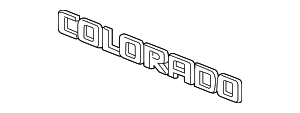 2018-2022 Chevrolet Colorado Vehicle Name Plate 84113503 | Capital ...