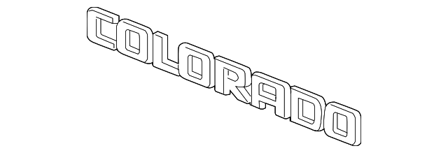 2021-2025 Chevrolet Colorado Chrome Vehicle Name Plate (COLORADO ...