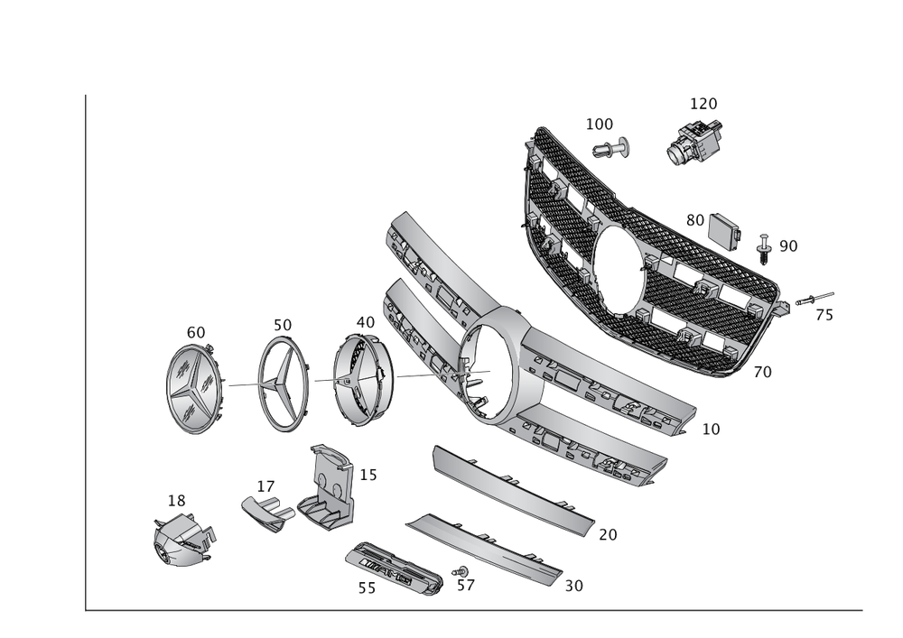 2007-2019 Mercedes-Benz Holder 166-885-48-00 | Mercedes-Benz Parts