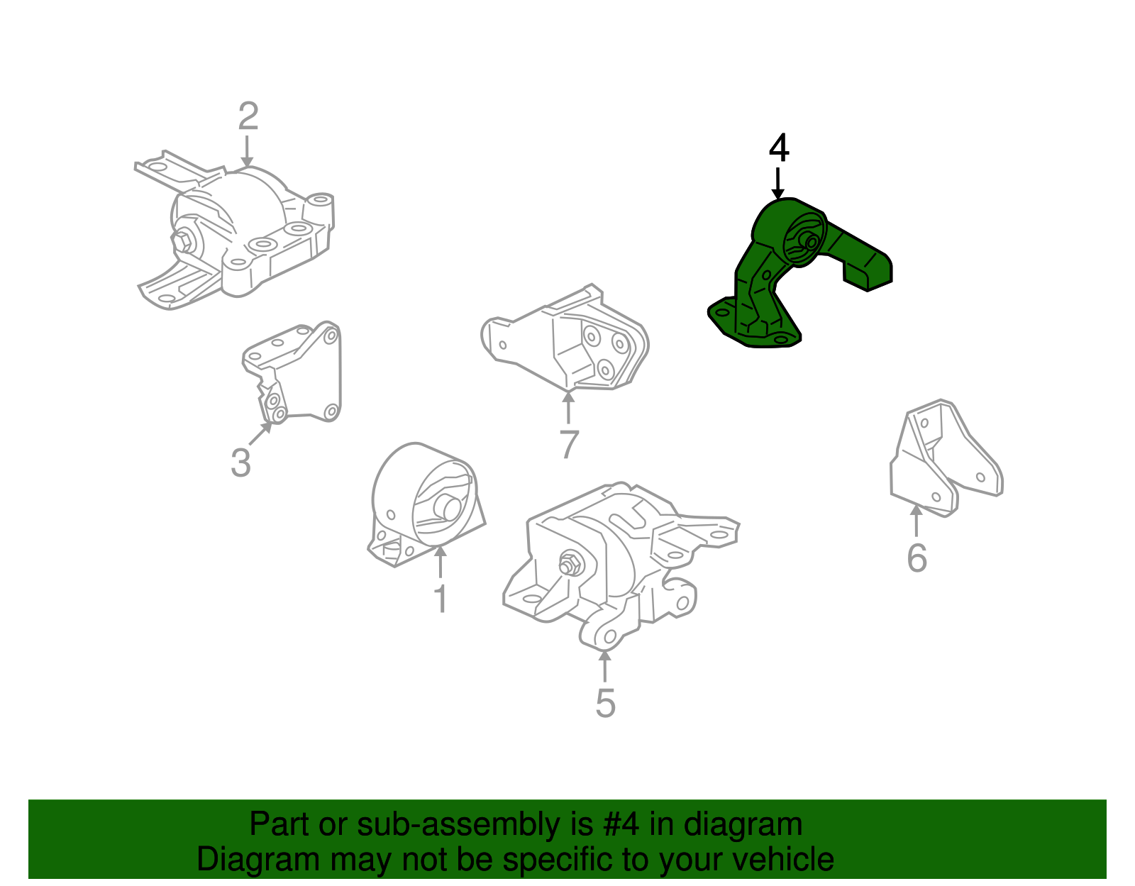 2007-2019 Mitsubishi Rear Mount MN101387 | Mitsubishi Parts Warehouse ...