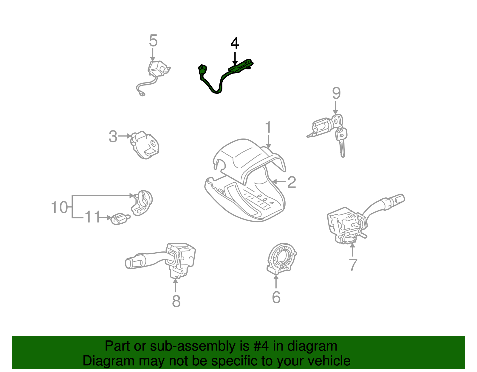 84052-22050 - Switch - 2001-2015 Toyota | Lithia Toyota Parts