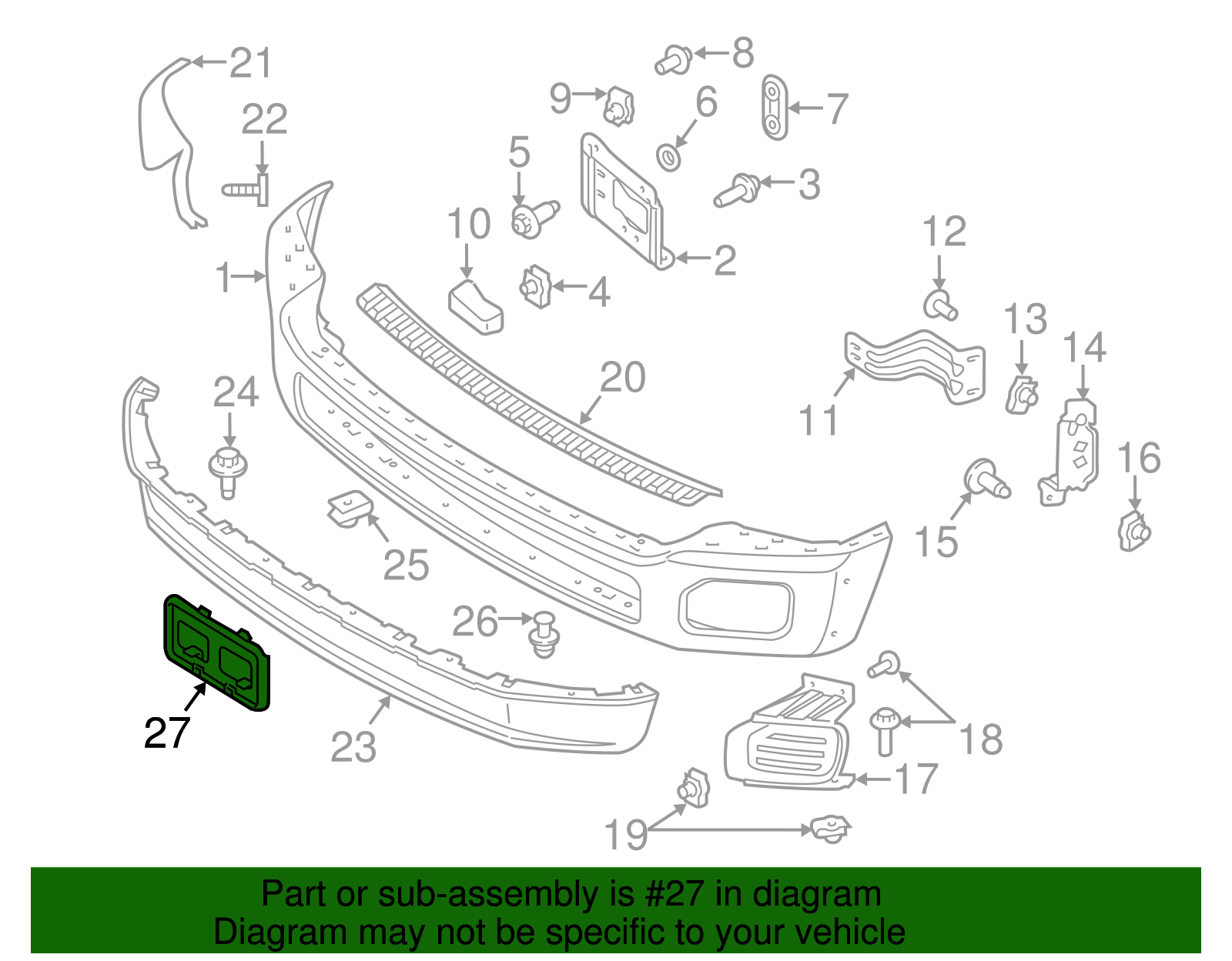 BC3Z-17A385-AA - License Bracket Ford 2011-2016 Ford | Parts for Sale ...