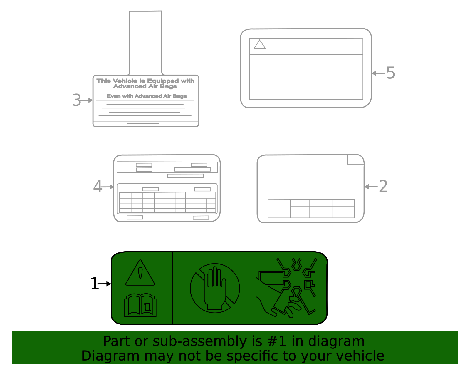 2012-2025 Kia OEM NEW 2012-2020 Kia Fan Label Cooling fan Air filter ...