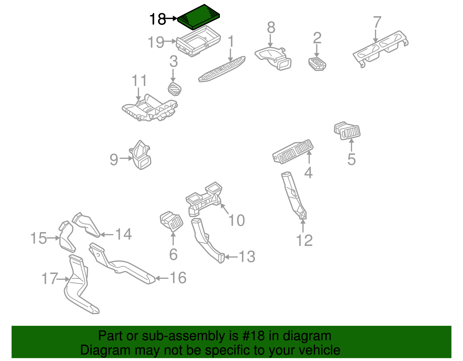 4B0-819-439-C - Cabin Air Filter 1998-2007 Audi | Audi OEM Parts Guy