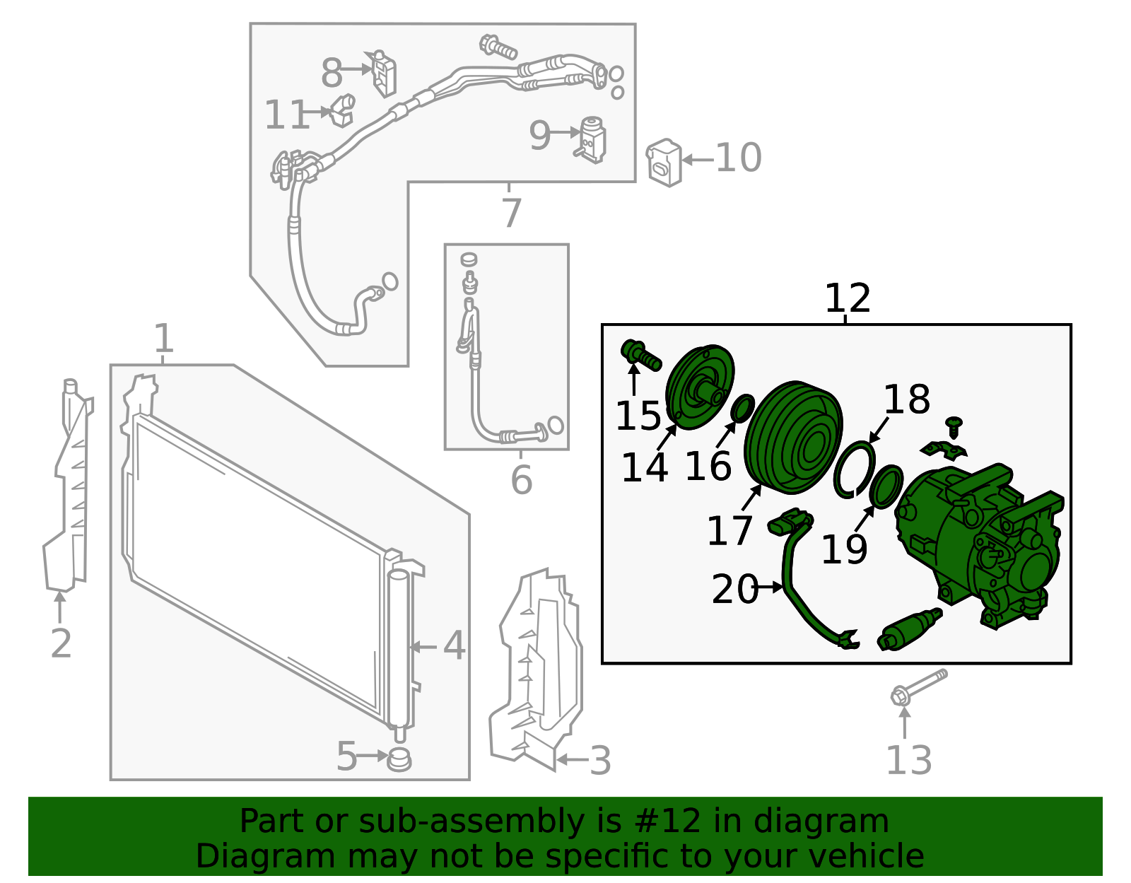 97701-3V410 - Compressor Assembly - 2012-2017 Hyundai Azera | World OEM ...