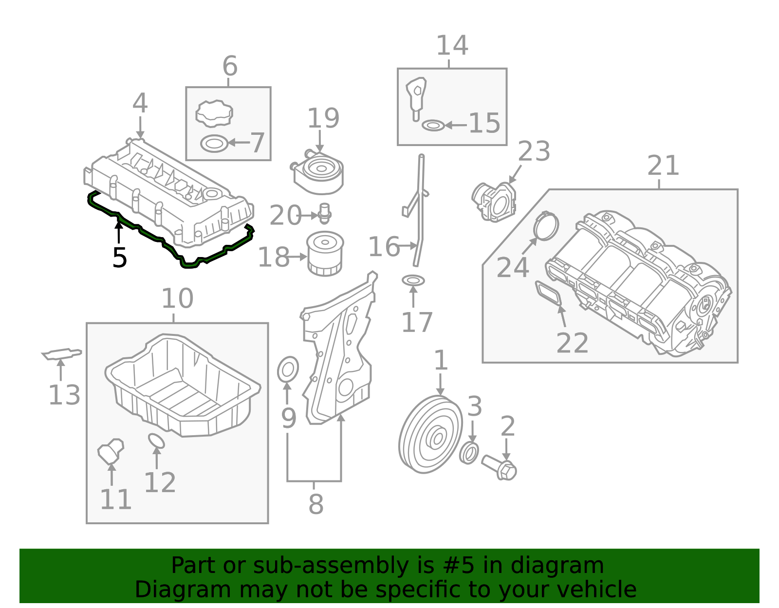 22441-2G710 - Valve Cover Gasket 2011-2016 Kia | Kia.Parts Store