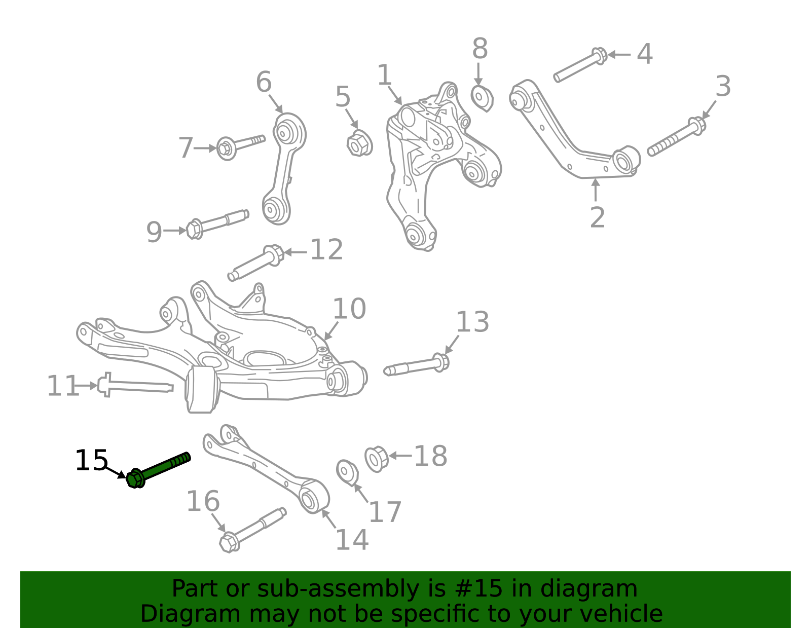 W714033-S439 - Shock Lower Bolt 2010-2025 Ford | Ford Parts Center