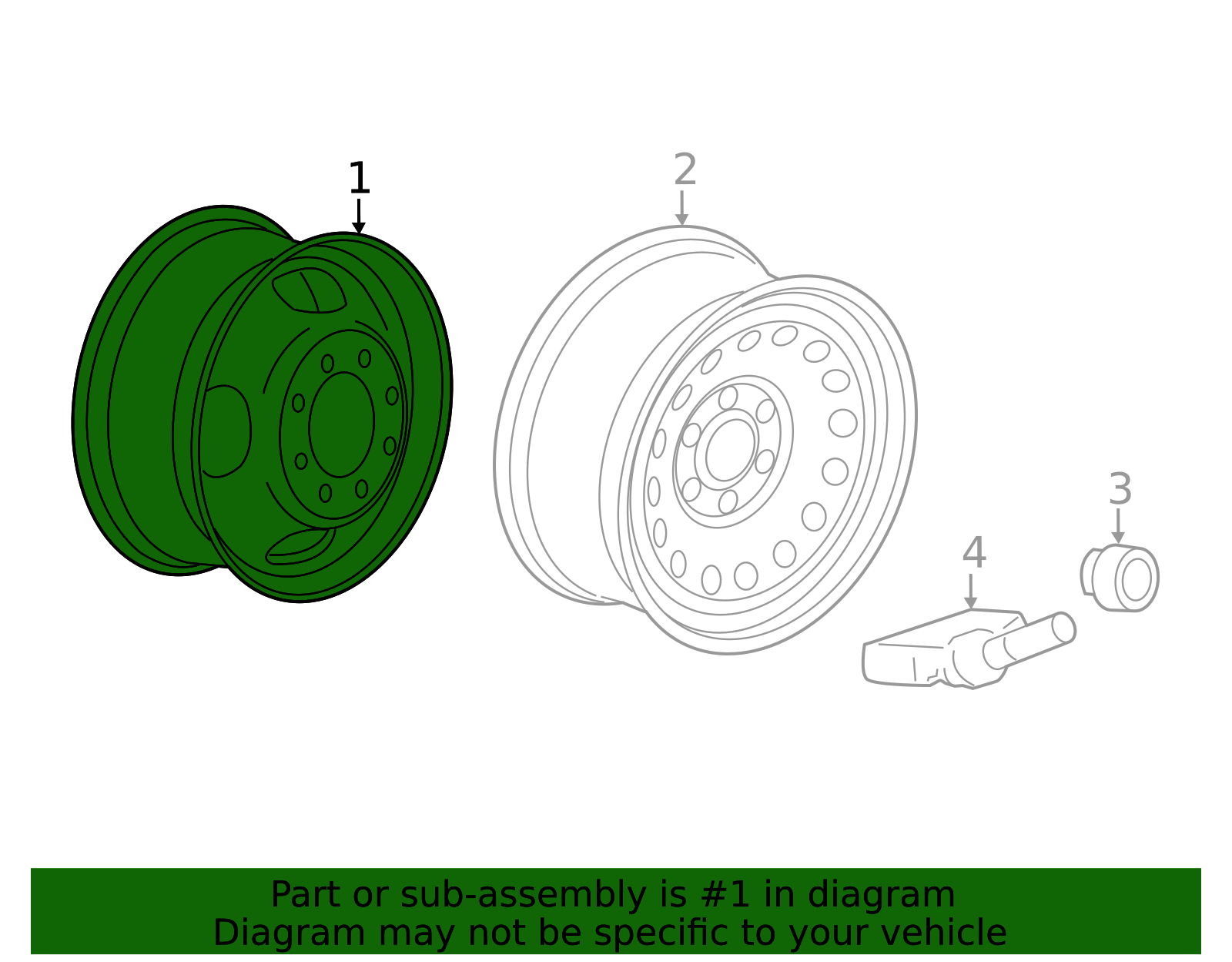 22791555 - 17x6.5-Inch Aluminum Wheel - World Parts Direct