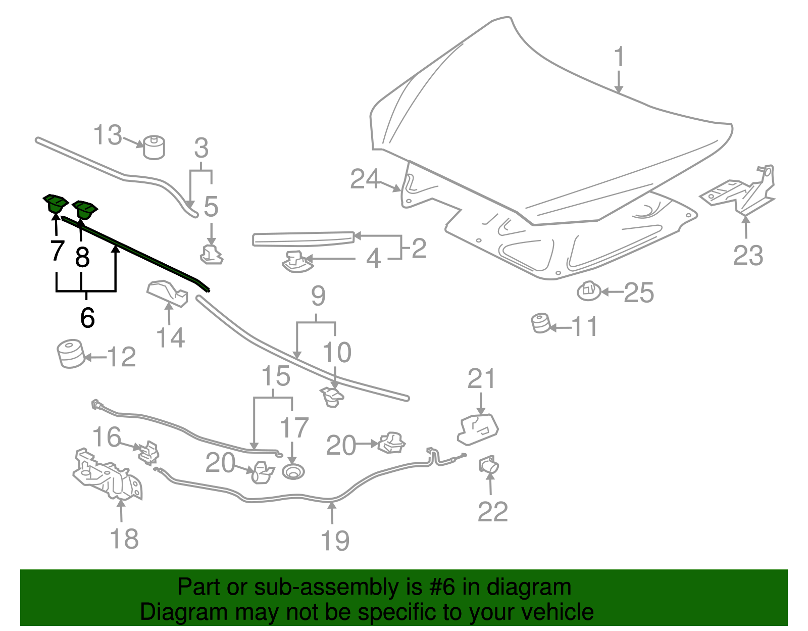 5902A021 - Front Seal 2008-2017 Mitsubishi Lancer | Mitsubishi Direct Parts
