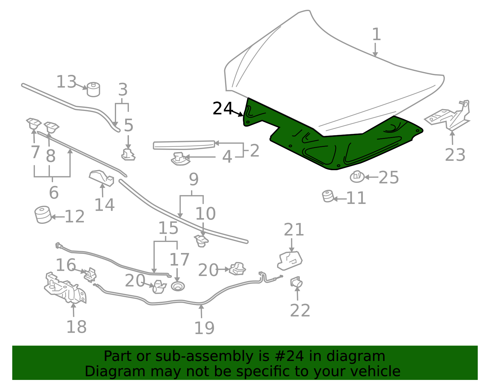 5915A014 - Insulator 2008-2017 Mitsubishi Lancer | Mitsubishi Direct Parts