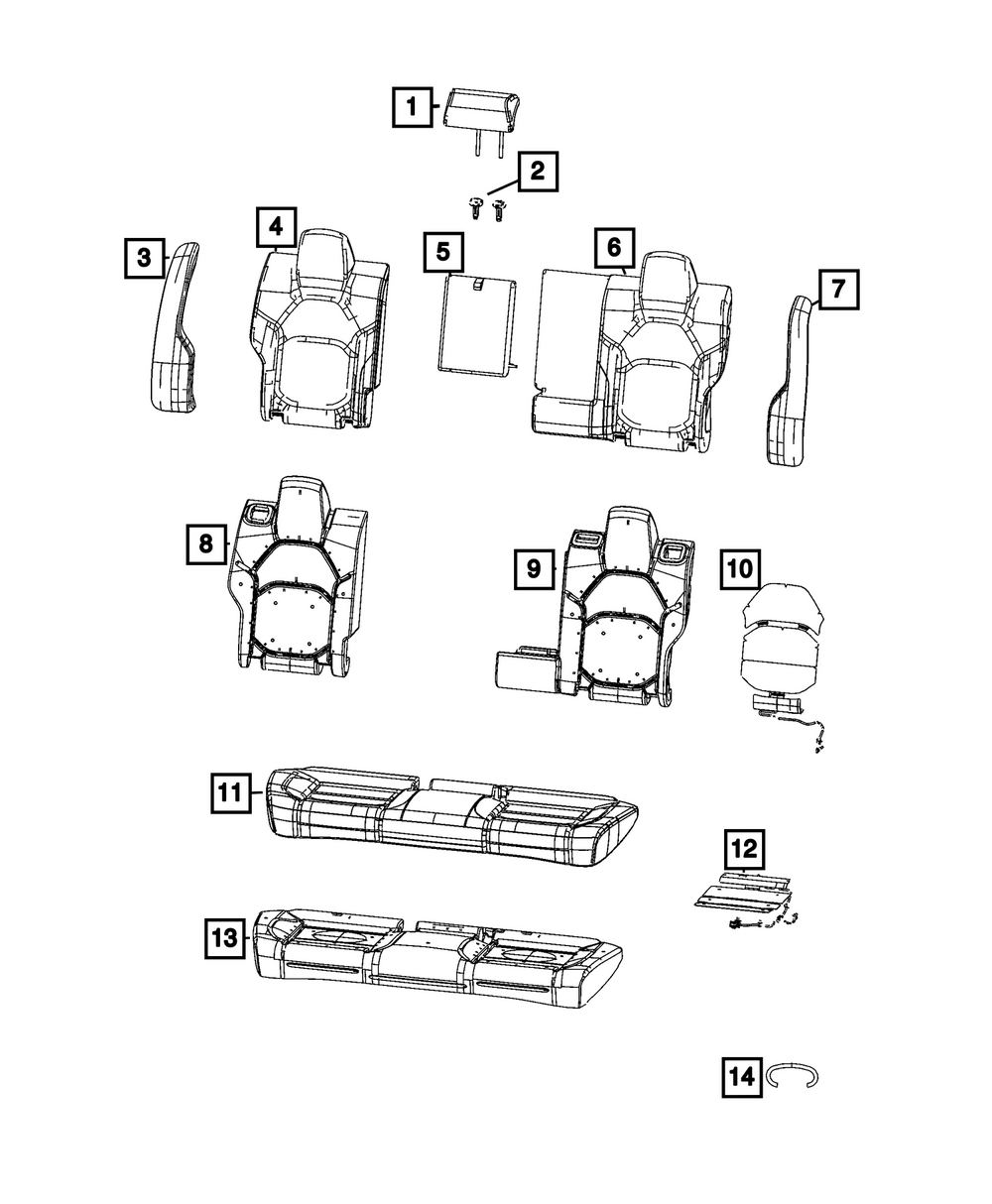 2024 Dodge Charger Daytona Heated Seat Element 68573194AA | Mopar eStore