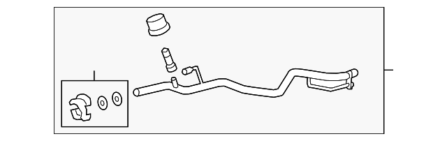 2019-2025 Toyota Rear Suction Tube 88710-0R300 | Toyota Parts Express