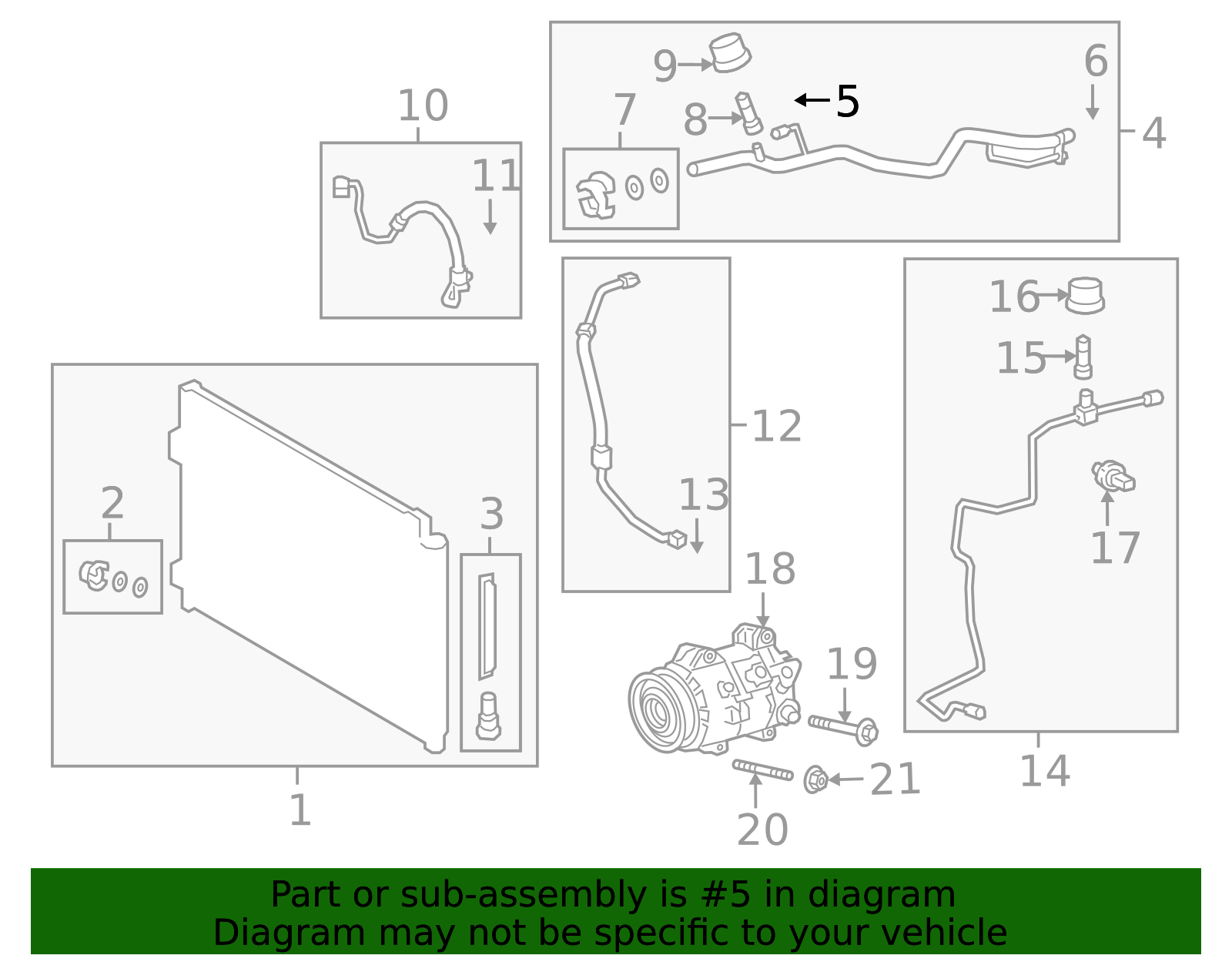 OEM 2003-2025 Toyota A/C Refrigerant Line O-Ring Part # 90069-08011 ...