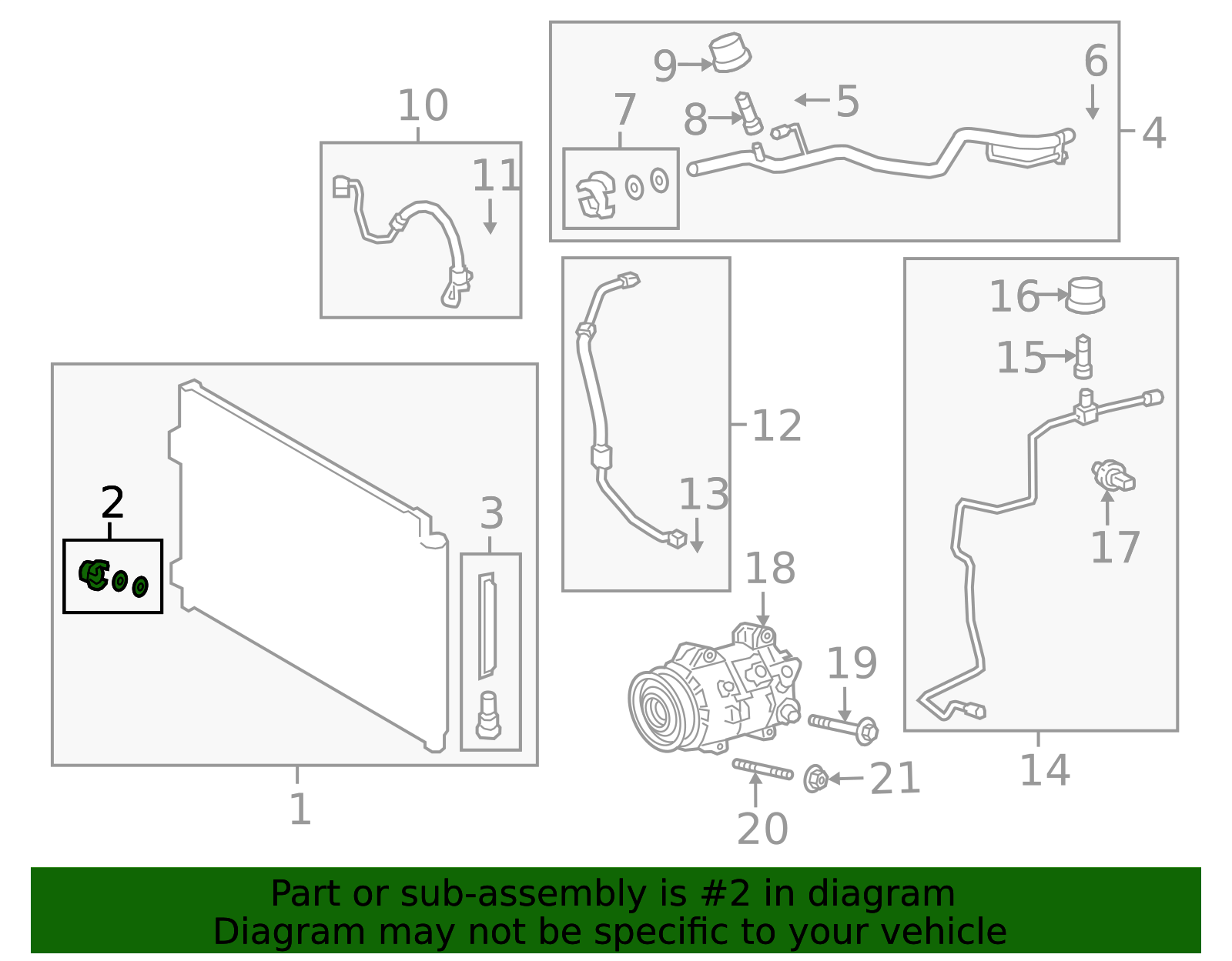 2018-2025 Toyota A/C Refrigerant Line Clamp 88718-1E150 | OEM Parts Online
