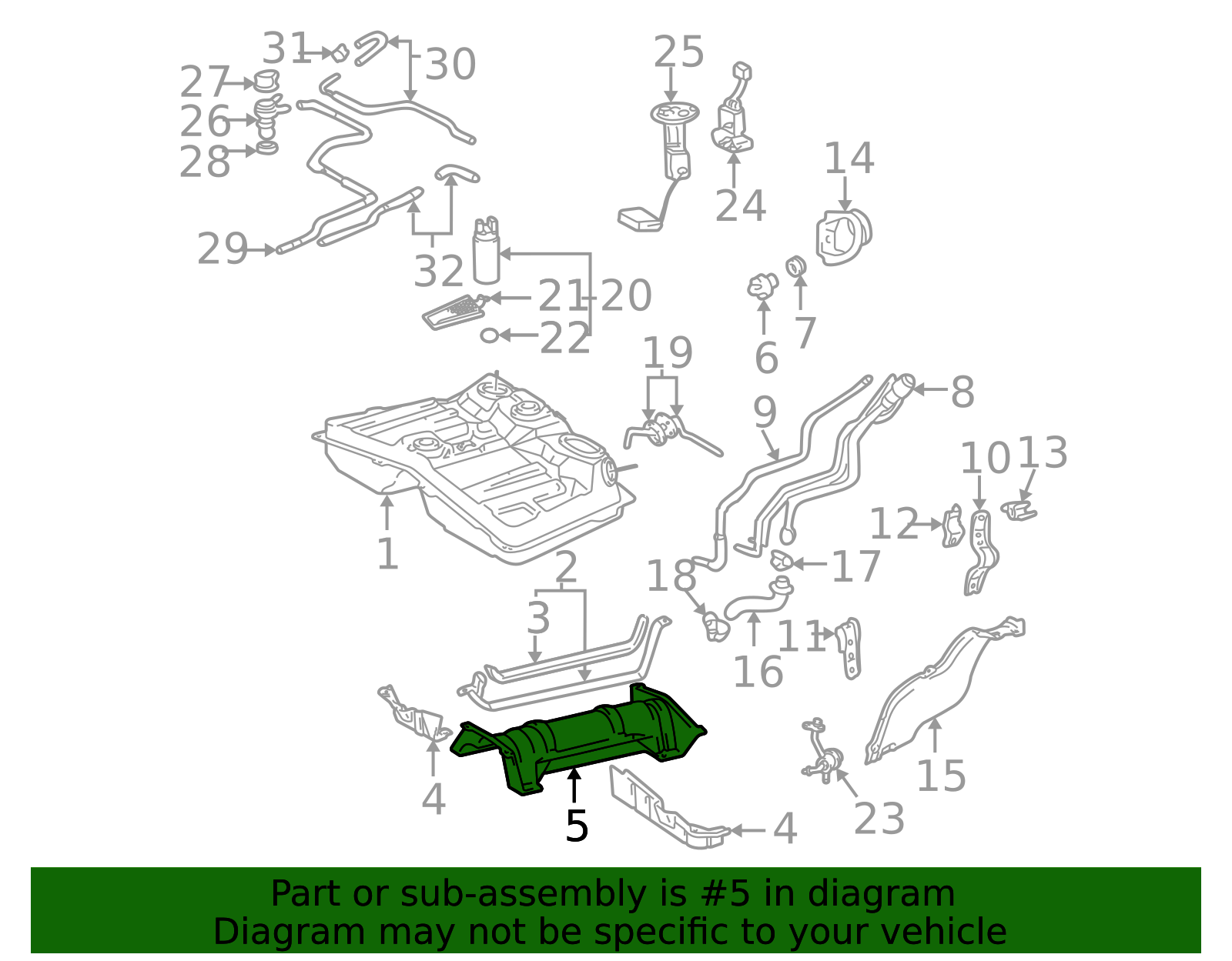 77606-42020 - Tank Shield - 2001-2005 Toyota RAV4 | Nucar Toyota of ...