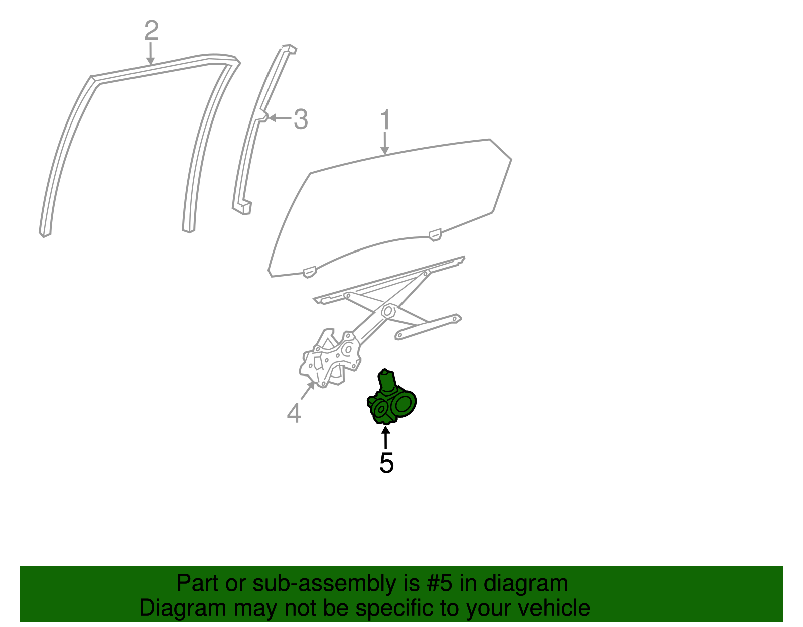 2013-2019 Toyota Window Motor 85720-0E070 | Toyota Parts Center
