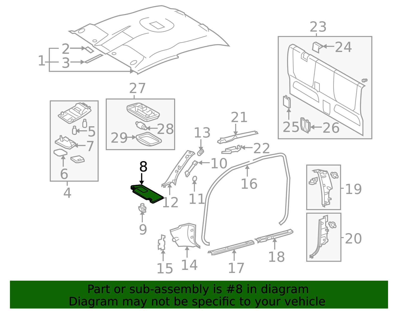 Sun Visor – Block Glare with Factory Precision | AutoNation Parts