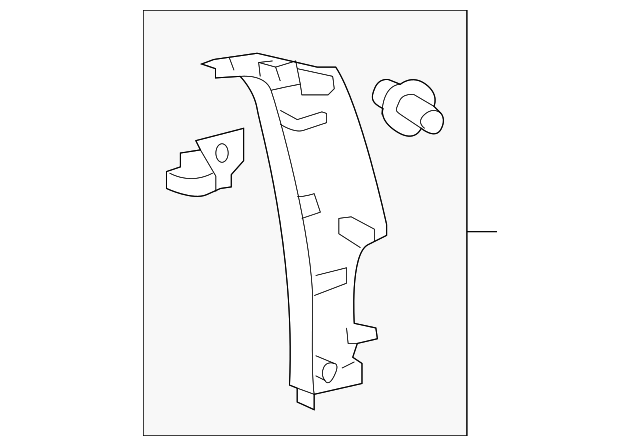 2005-2015 Toyota Tacoma Side Trim 62512-04140-B0 | Toyota Parts Center