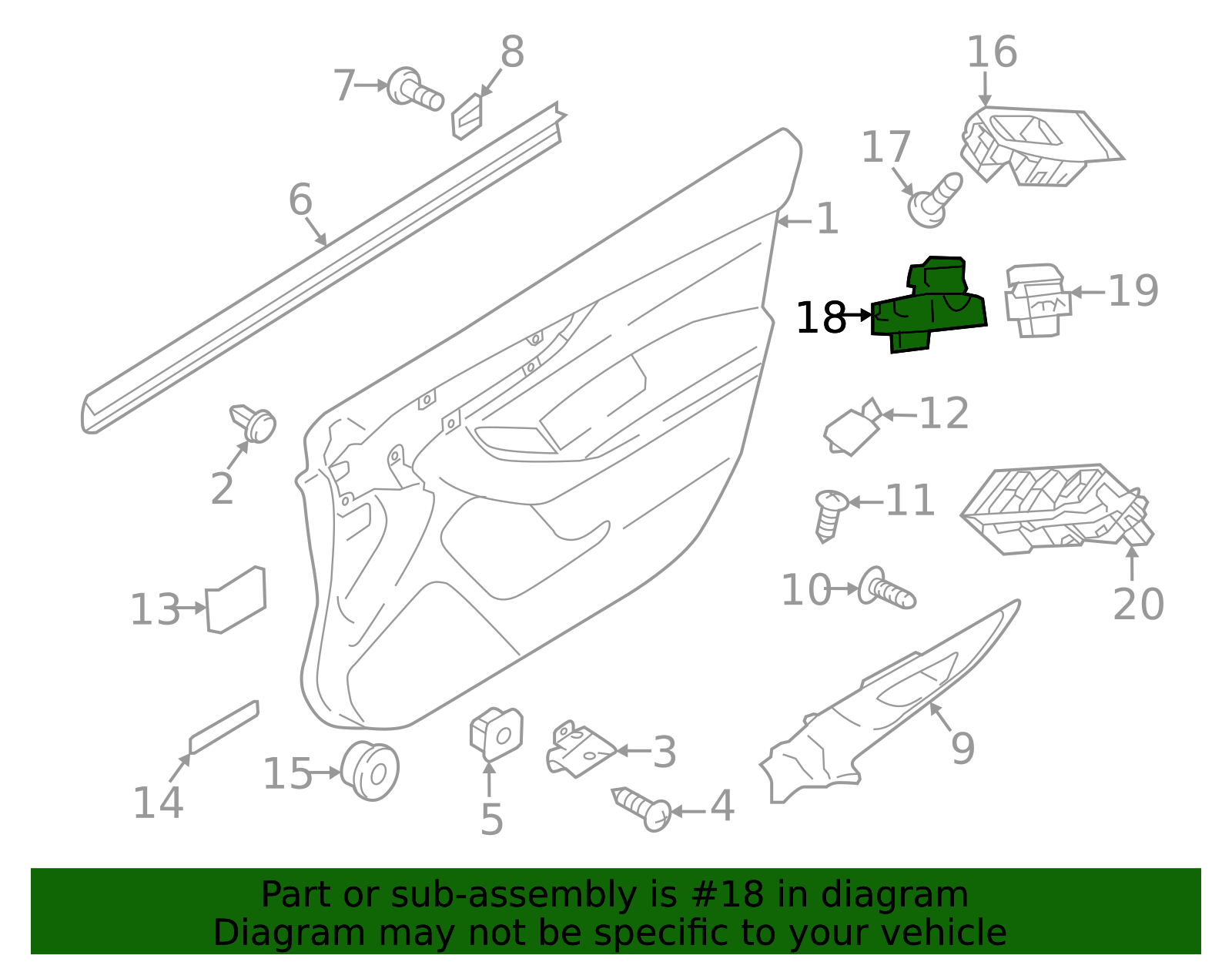 2017-2023 Subaru Impreza Window Switch 83071FL30A | Subaru Parts Store