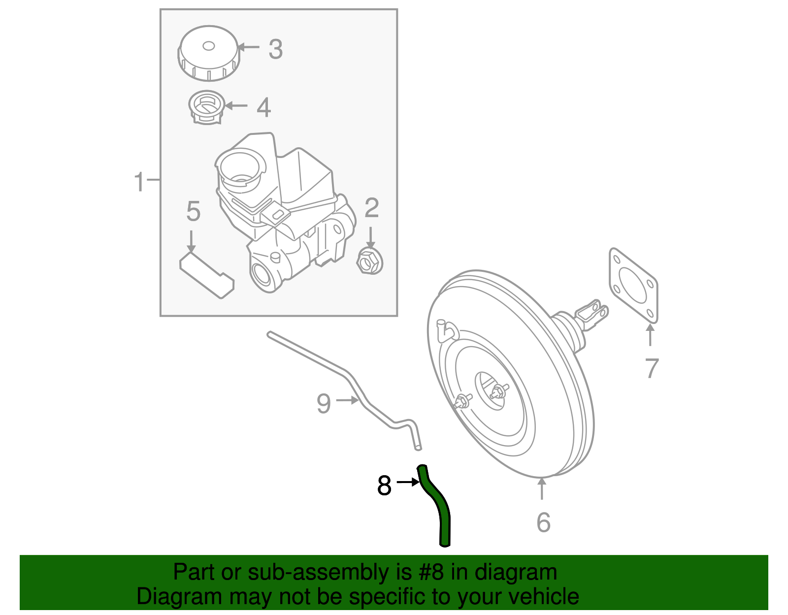 2007-2017 Nissan Hose 47471-JA000 | Nissan Parts Central