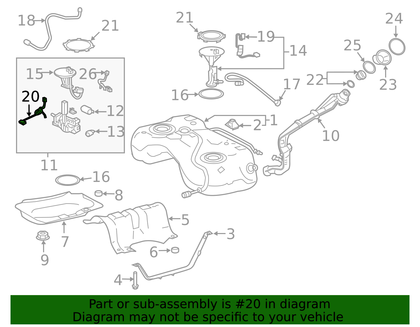 2019-2025 Toyota RAV4 2019-2024 Toyota RAV4 - Sending Unit 83320-0R030 ...