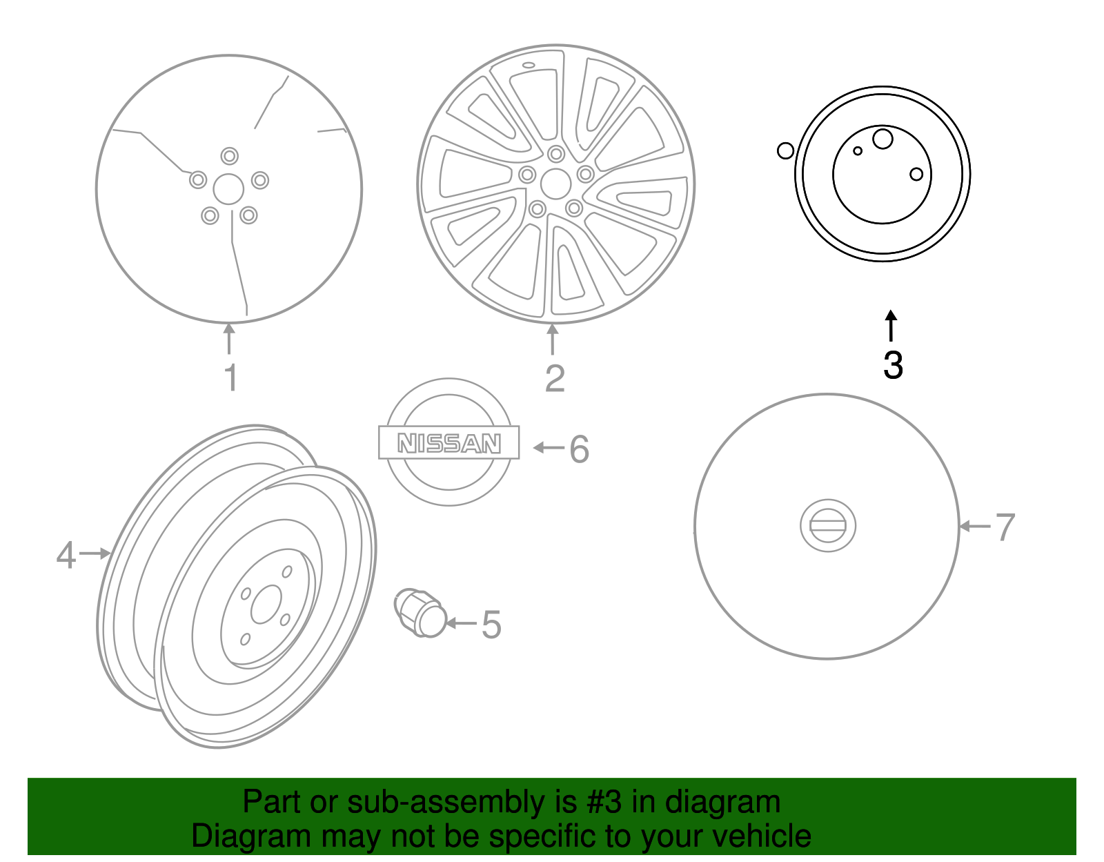 2014-2021 Nissan Wheel, Steel 40300-3RB0C | Nissan Parts Central