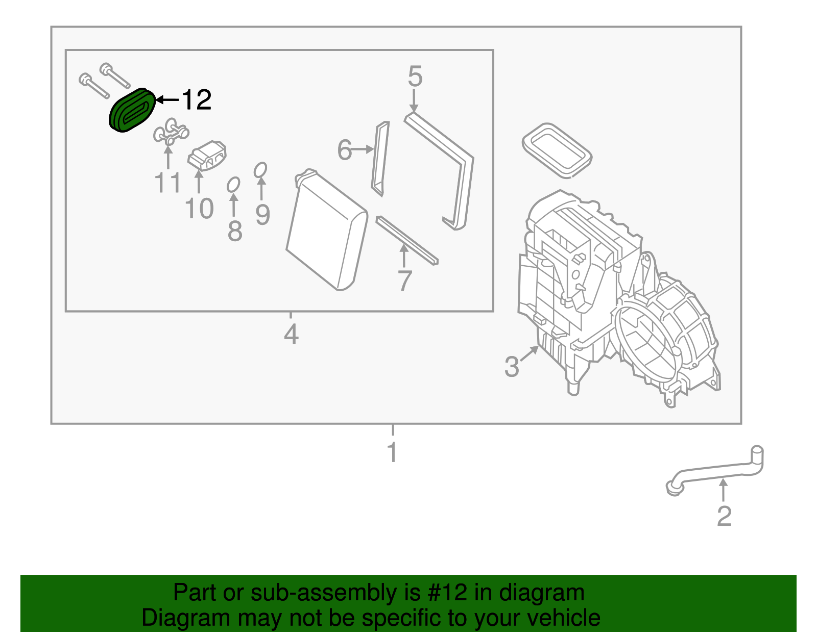 2013-2020 Nissan Pathfinder Expansion Valve Grommet 92565-3KA0A | Parts ...