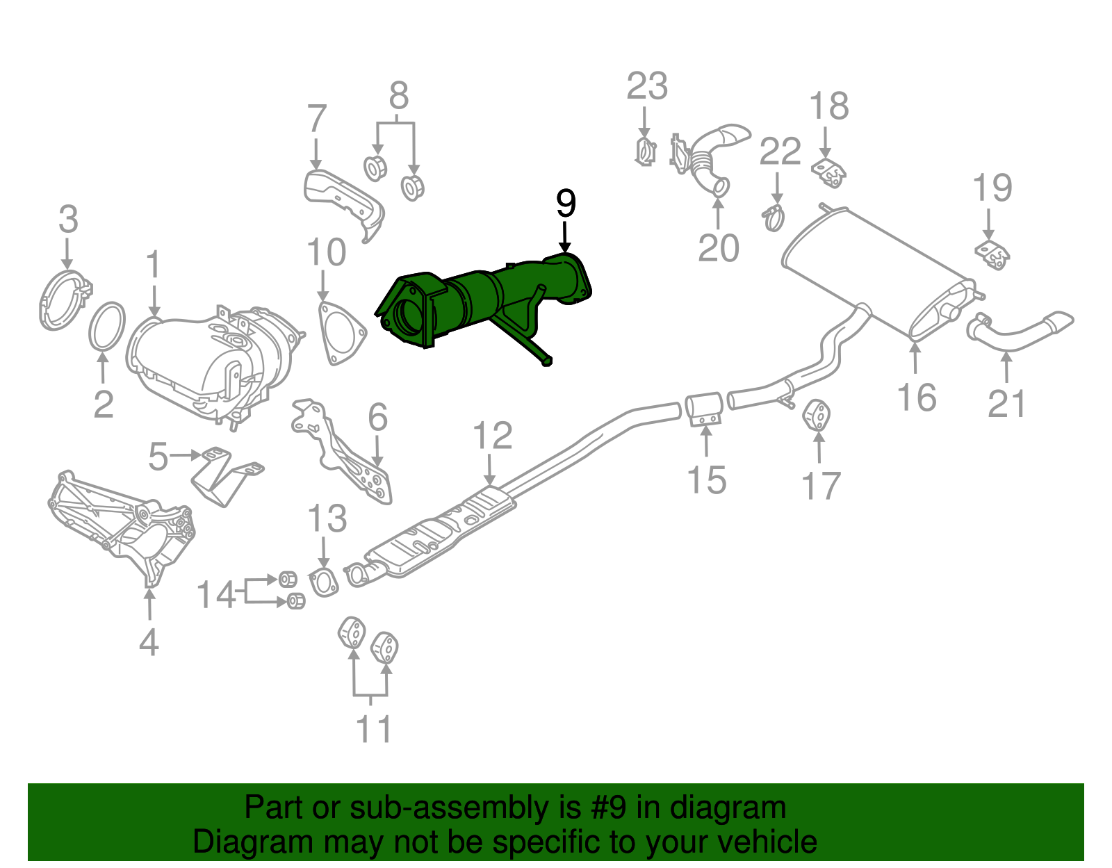 31465023 - Exhaust Intermediate Pipe - 2019 Volvo | Volvo OEM Parts Direct