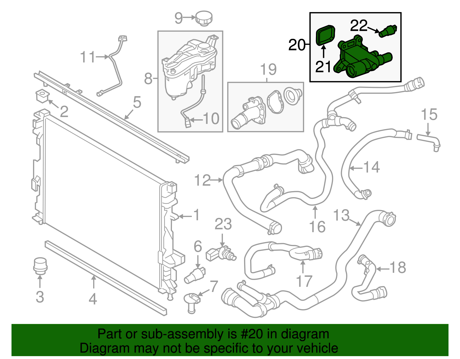 2012-2017 Land Rover Water Outlet LR038758 | OEM Parts Online