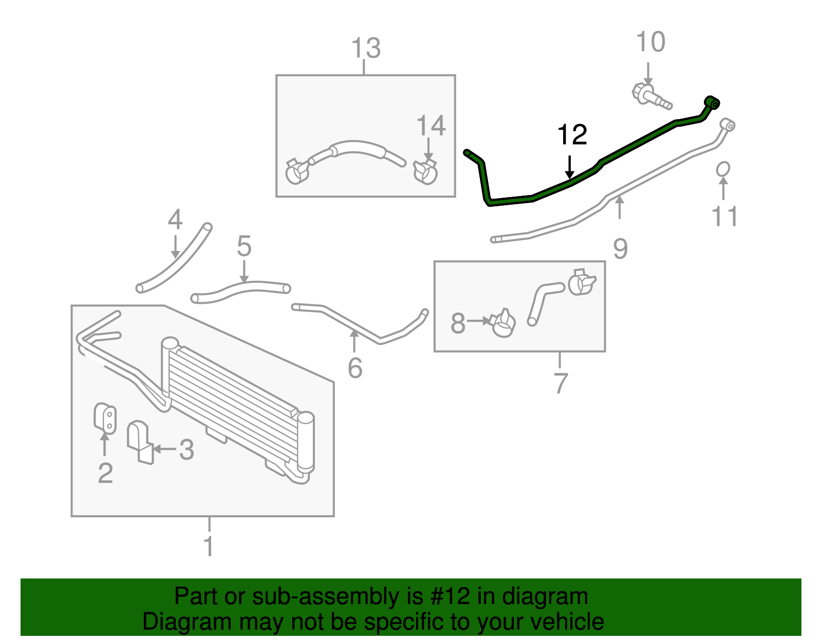 2010-2012 Hyundai Genesis Coupe Upper Pipe 25476-2M000 | QuirkParts