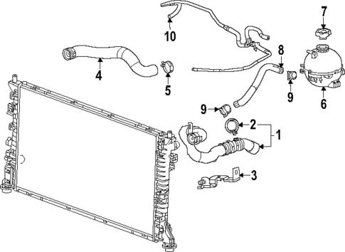 Radiator Hoses for 2020 GMC Sierra 1500 | GM Parts Center