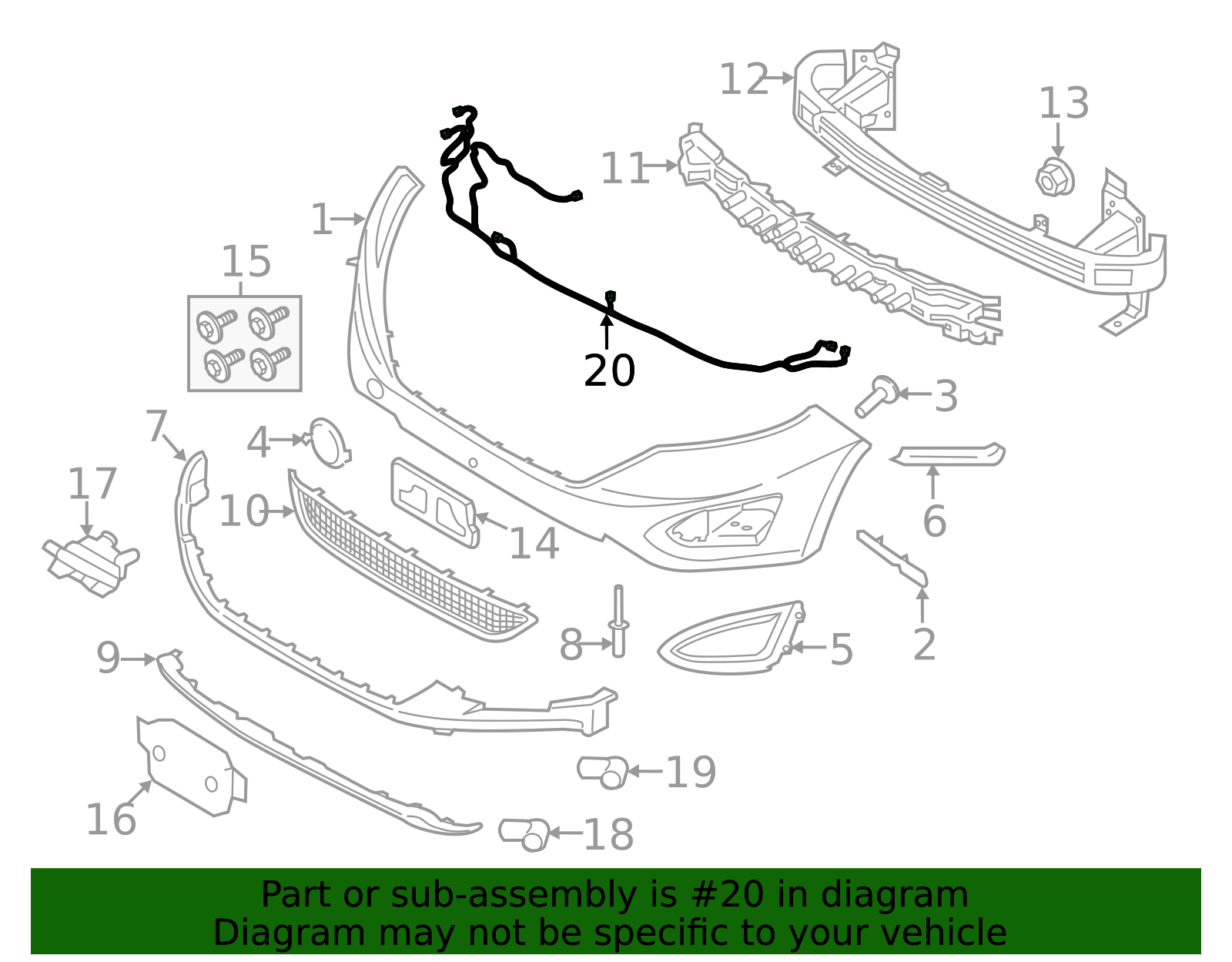 2015-2018 Ford Edge Wire Harness F2GZ-15K867-G | Awesome Parts Ford