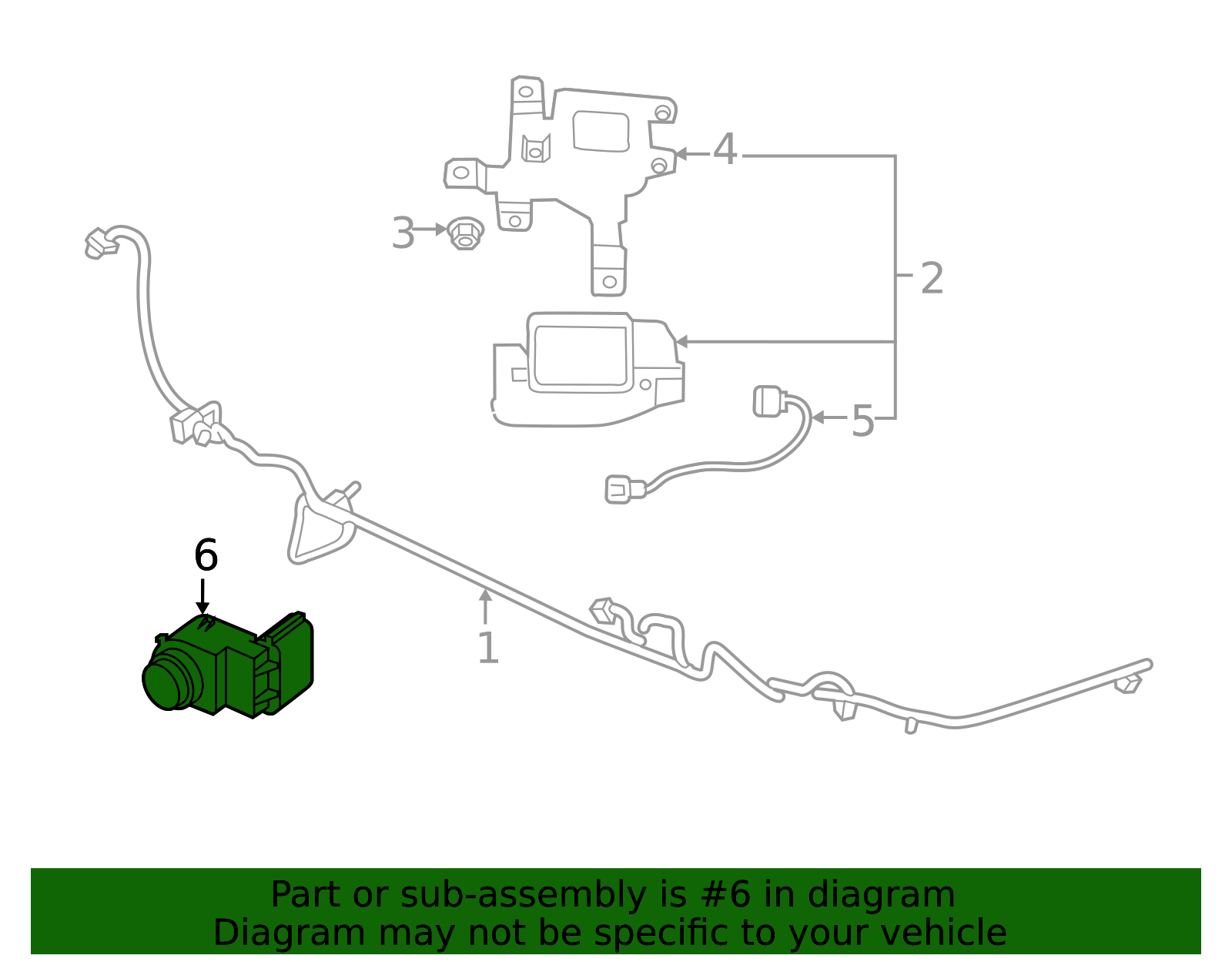 99310-M6100R4R - Reverse Sensor 2020-2021 Kia Forte | Kia.Parts Store