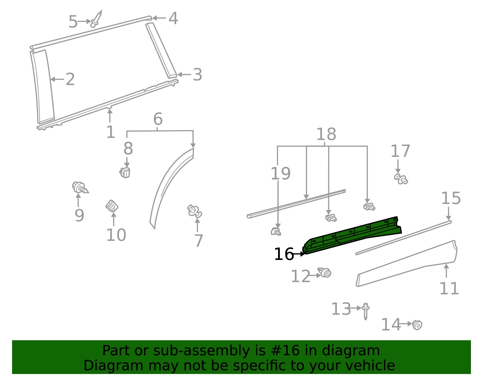 75746-0E081 - Inner Molding - 2021-2025 Toyota Highlander | OEM Genuine ...