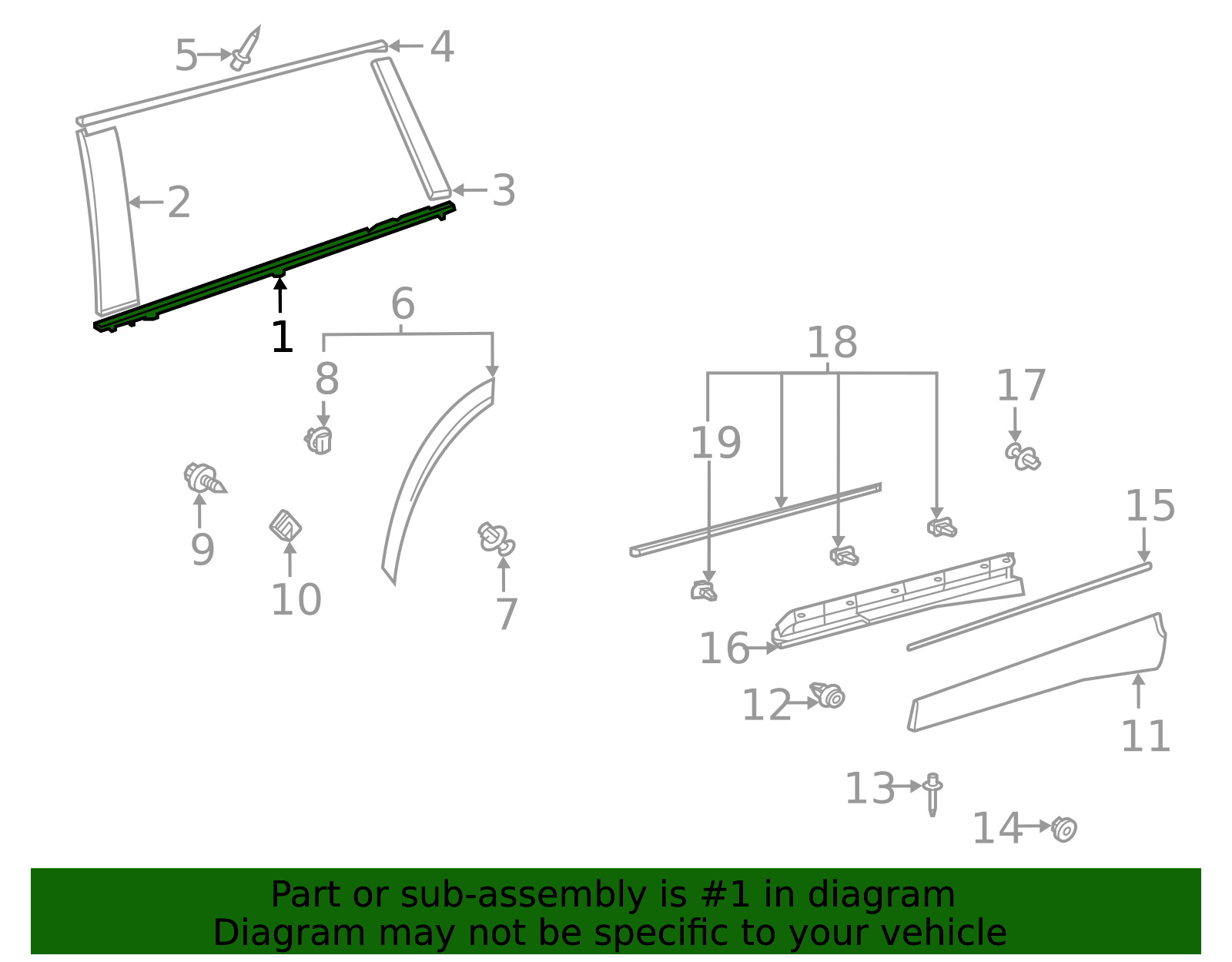 Belt Molding 75740-0E100 | OEM Parts Online