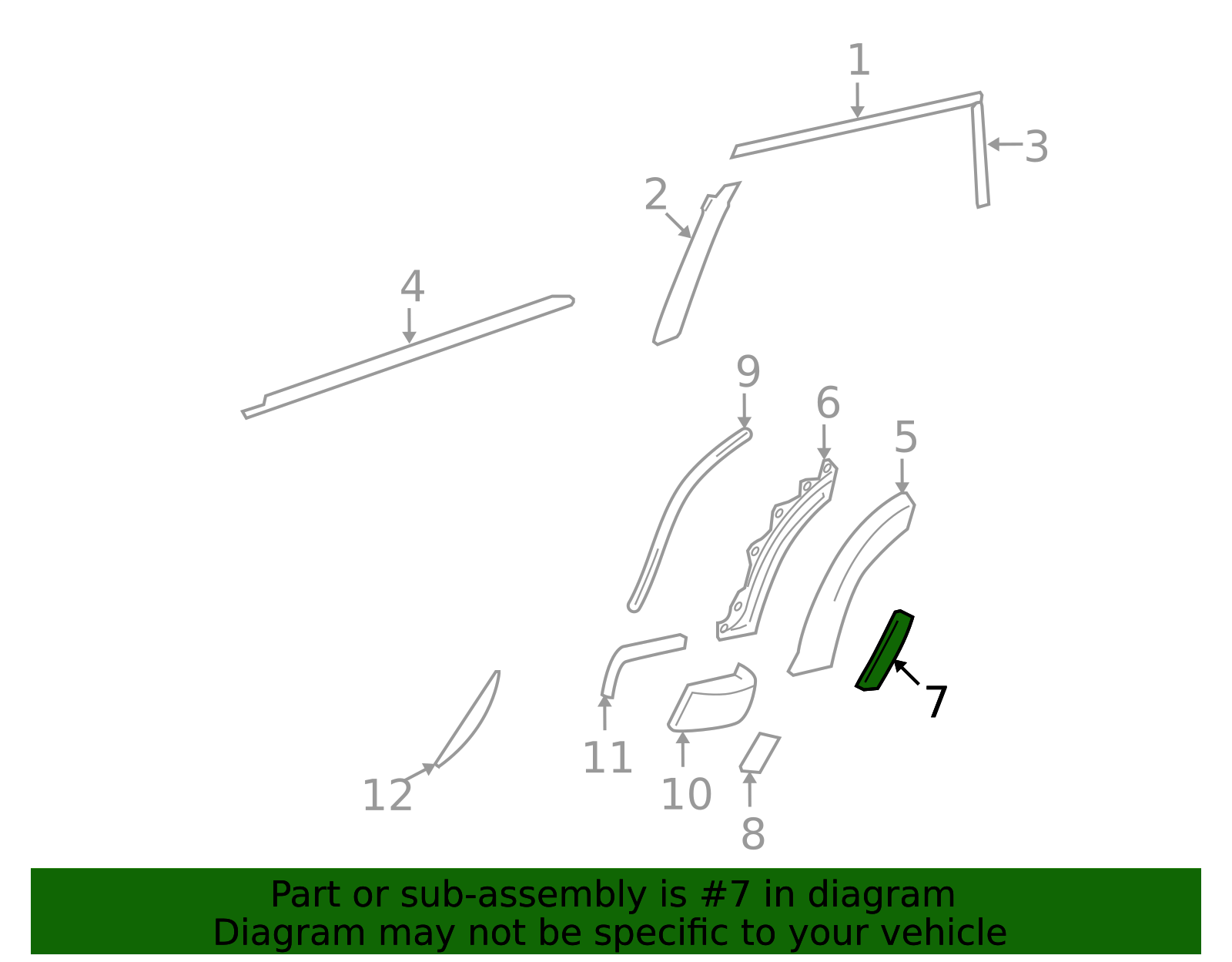Genuine Official Toyota Fender Flare part# 75987-0R010 for Ourisman ...